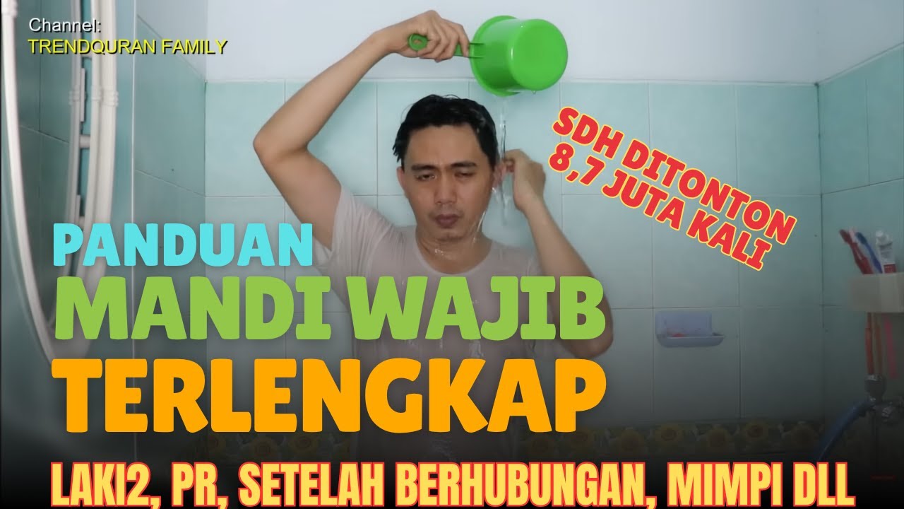 (COMPLETE) The Correct Way to Perform a Ritual Bath / Junub for Men & Women According to Islam