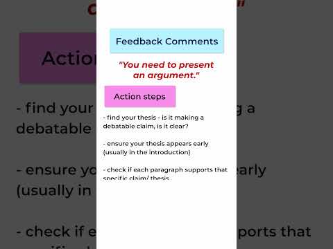 How to Present an Argument in Academic Writing