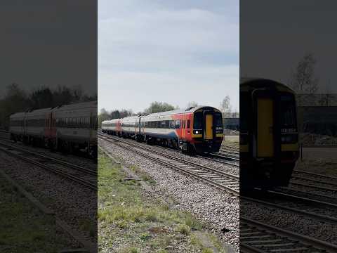 EMR 158854 & 158865 - Chesterfield 12/04/25 #emr #class158 #trainspotting #uktrains #chesterfield