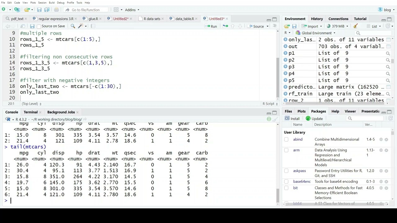 Data Table Basics with R