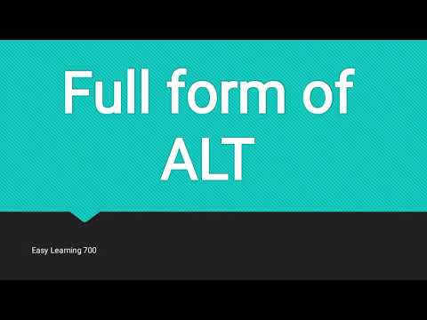 Full form of ALT