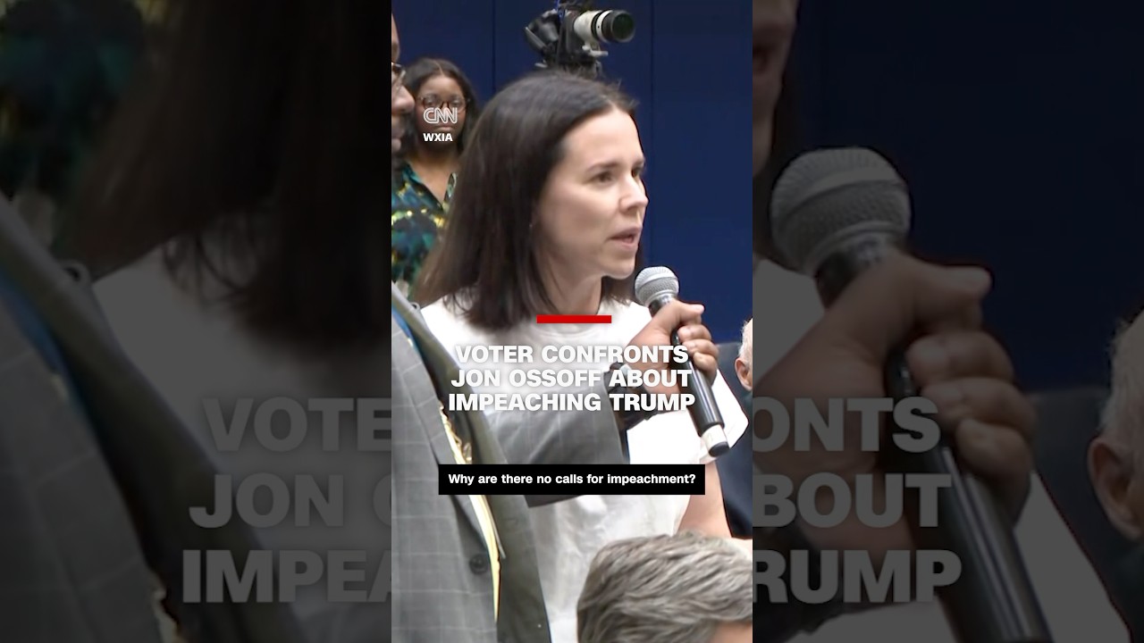 Voter confronts Jon Ossoff about impeaching Trump
