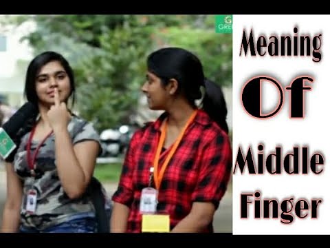 Meaning of Middle finger in Tamil. Middle Finger History #MeaningofMiddlefinger