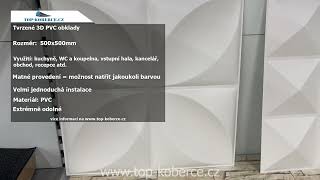 3D obkladový panel PVC Wicker 3D 500x500mm | Top-koberce.cz