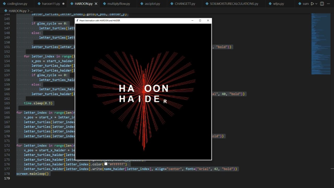 Heart Animation in Python: Coding a Love Story with Turtle Graphics!
