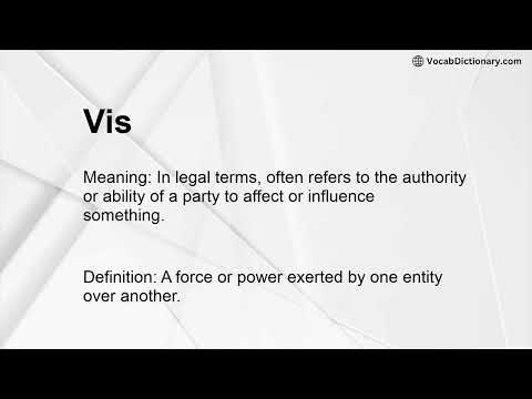 Vis Meaning