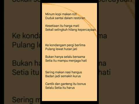 PANTUN CINTA Tentang Setia @duniapantun