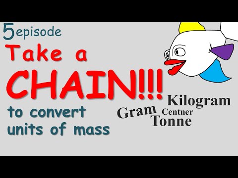 ⚖ Tonne, Kilogram, Centner, Gram ⛓ Special chain Conversion ⛓ UNITS OF MASS
