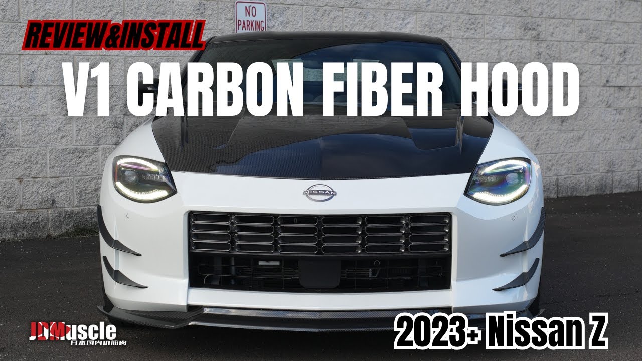 JDMuscle 23-24 Nissan Z Carbon Fiber Hood V1