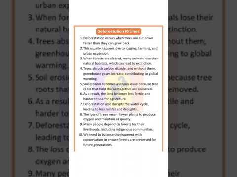 π΄ Essay on Deforestation | Deforestation Essay In English | Essay On Deforestation In English