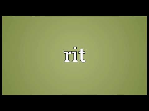Rit Meaning