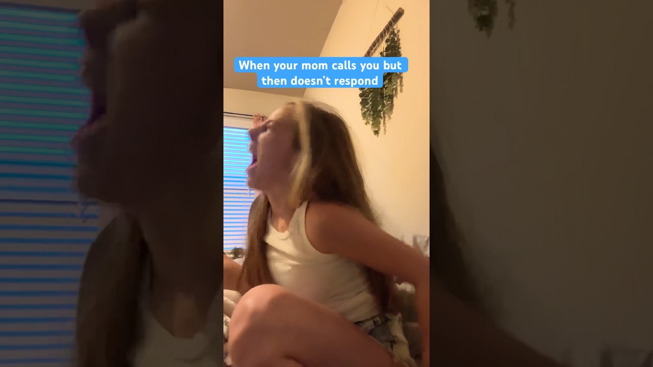 When your mom calls you but then she doesn’t respond #funny #relatable