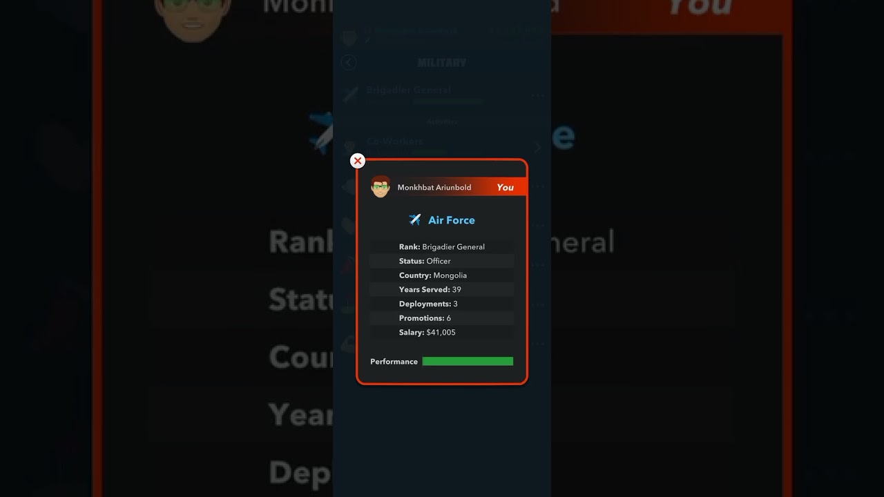 Military 🪖 General in Bitlife