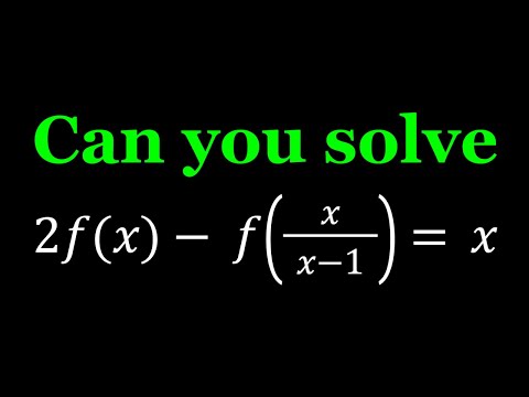 A Cool Functional Equation