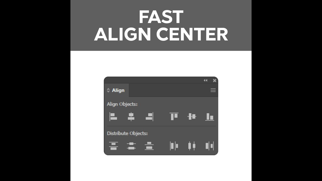 Quickly center an object on the artboard. | Adobe Illustrator tips