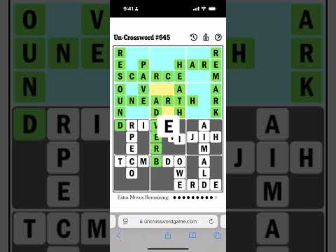 Un-Crossword Daily #645 #wordpuzzle #wordgames #uncrossword #crossword