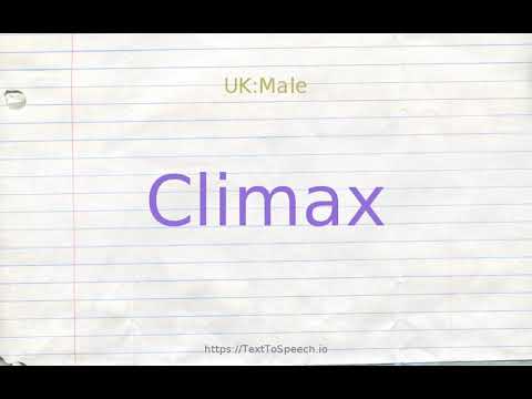 How to pronounce climax