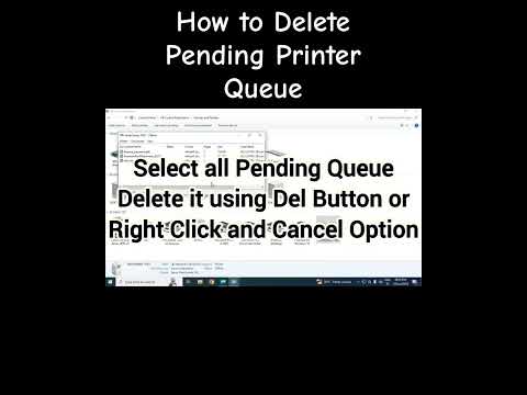 How to Delete Pending Print Queue in Windows #printer #pendingprint
