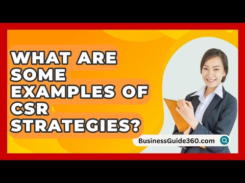 What Are Some Examples Of CSR Strategies? - BusinessGuide360.com