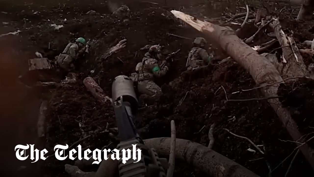 Watch: Ukrainian soldiers fight off Russians from trenches in Bakhmut