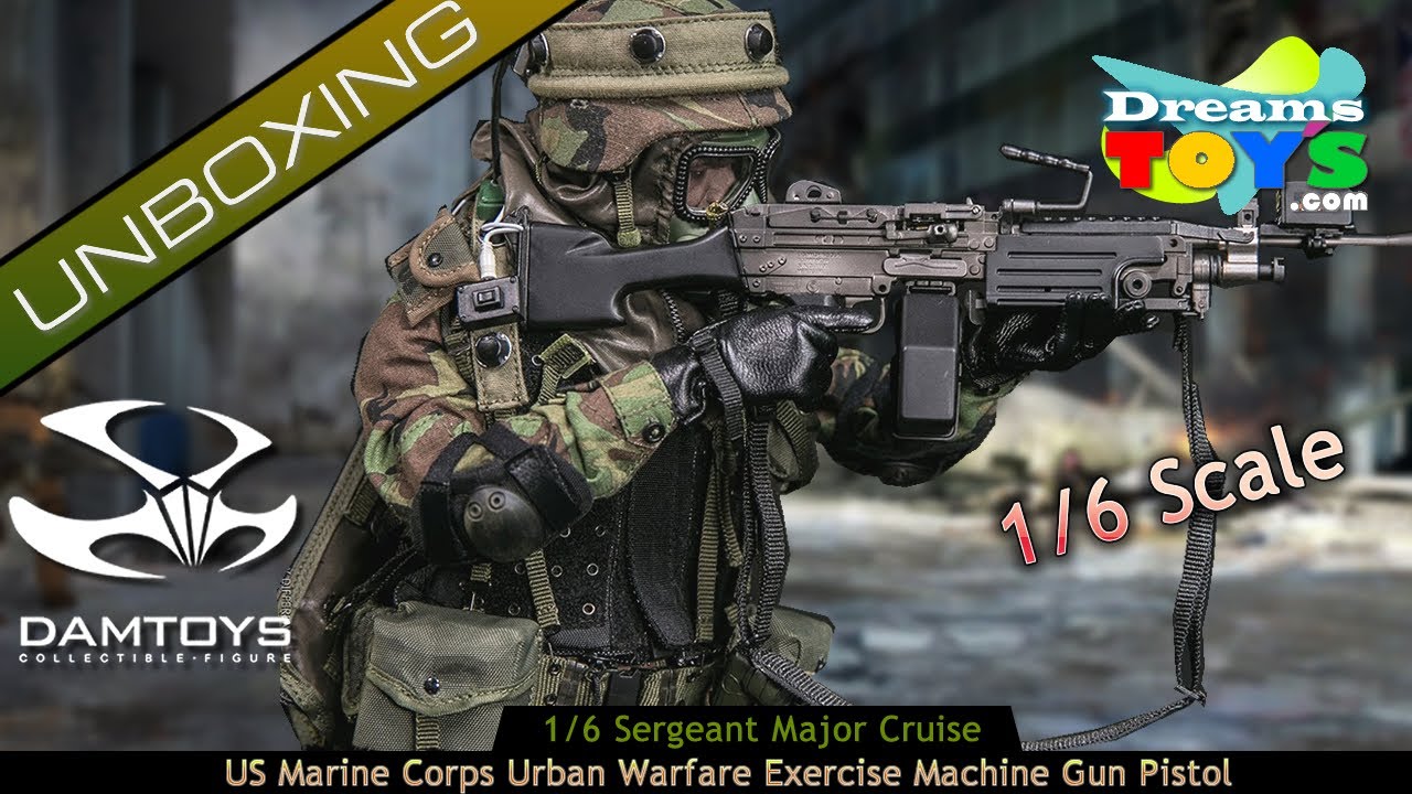 Figura escala  1/6 Marine Corps Gunnery Sgt. Crews, Urban Warfare Exercises