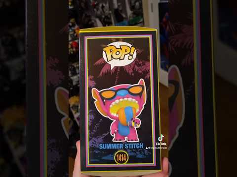 Unboxing New Blacklight Summer Stitch Funko Pop #funkopop #stitch #cute
