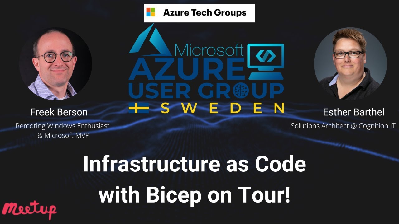 Azure User Group Sweden: Infrastructure as Code with Bicep on tour!