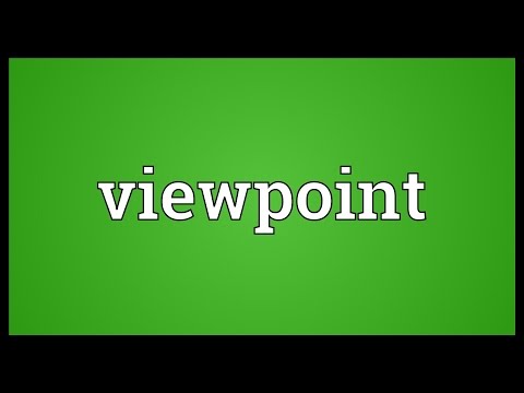 Viewpoint Meaning