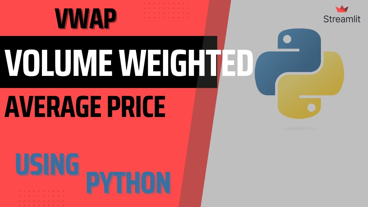 How to Create Volume Weighted Average Price Indicator in Python Streamlit