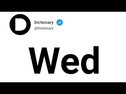 Wed Meaning In English
