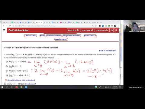 1.5.8 Riggs Video: Help for Paul's Online Notes, Assignment Problem 1