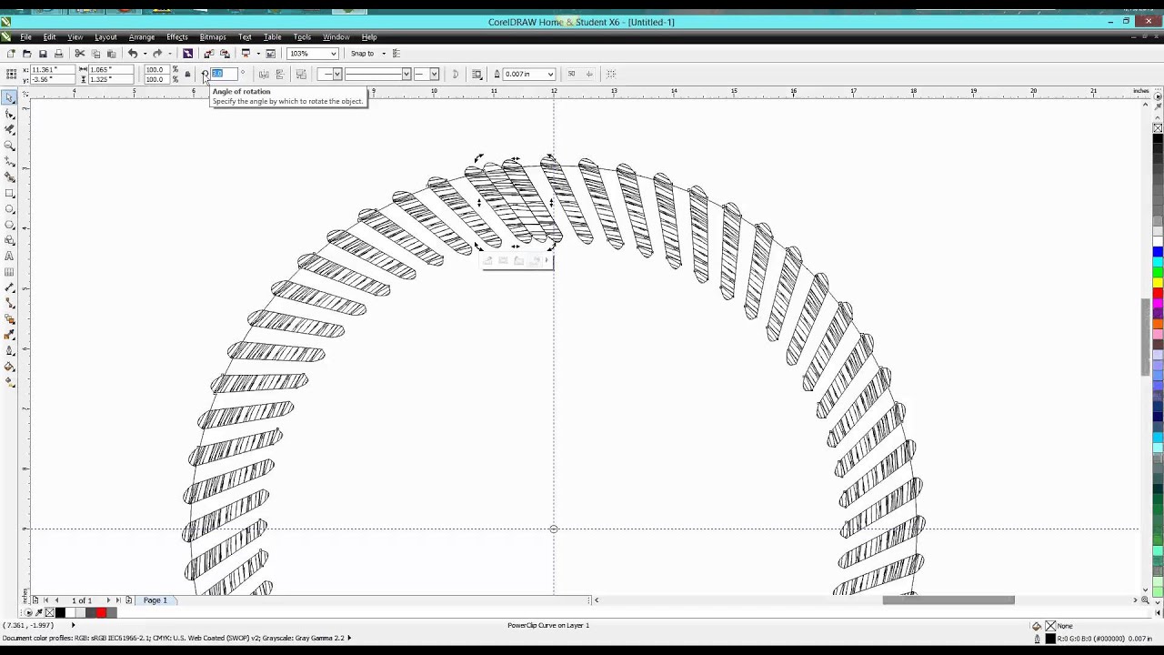 Corel Draw Tips & Tricks Rope Boarder #2