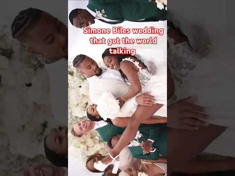 simonebiles wedding that got people talking #simonebiles #wedding #love