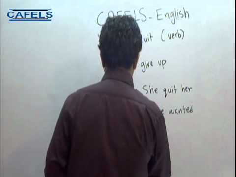 CAFELS (Basic English): Quit Meaning and Sentence in Urdu/Hindi-Canada Qualified