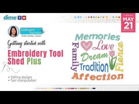 Getting Started with Embroidery Tool Shed Plus | Software Success