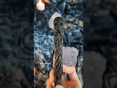 Glowing Wand of Death - Amazing Hand Carved Wand