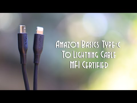 Amazon Basics USB C to Lightning TPE MFi Certified Charging Cable for Smartphone (Black, 1.2 meter)