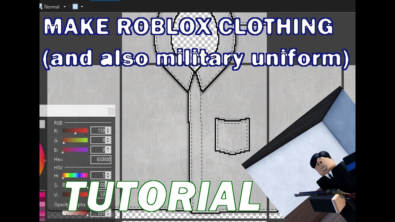 [ROBLOX TAILORING] How to make roblox clothes (especially military unis)
