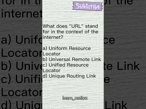 What does URL stand for in the context of the internet. MCQS #17