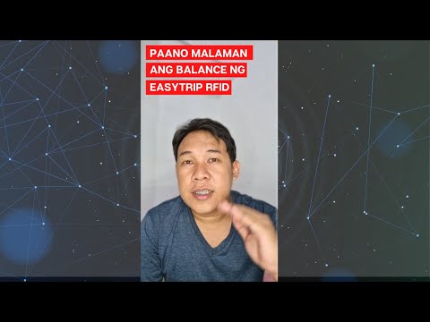 PAANO MALAMAN ANG BALANCE SA EASYTRIP RFID #shorts #RFID #tipsandtricks