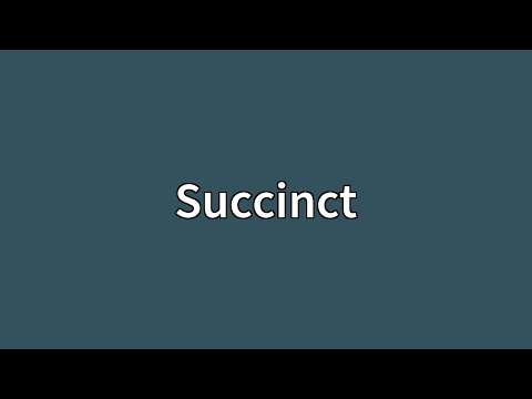 Succinct Meaning