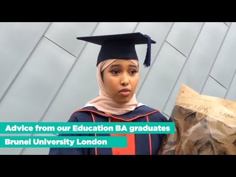 Education BA graduates give their top study tips | Brunel University London