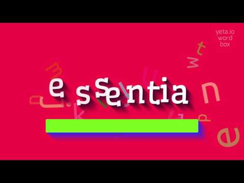 How to say "essentia"! (High Quality Voices)