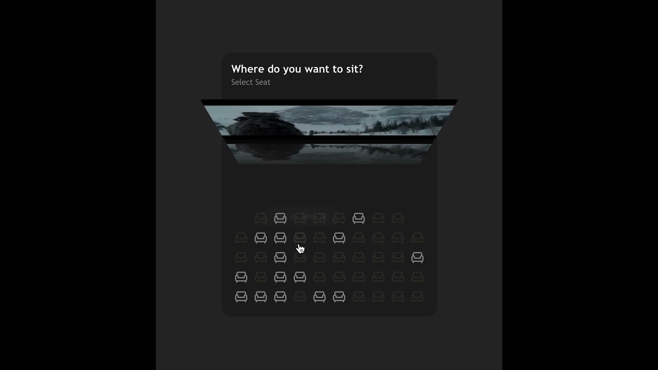 📽️ Demo: Seat Booking Component In Reactjs, Nextjs, HTML & CSS