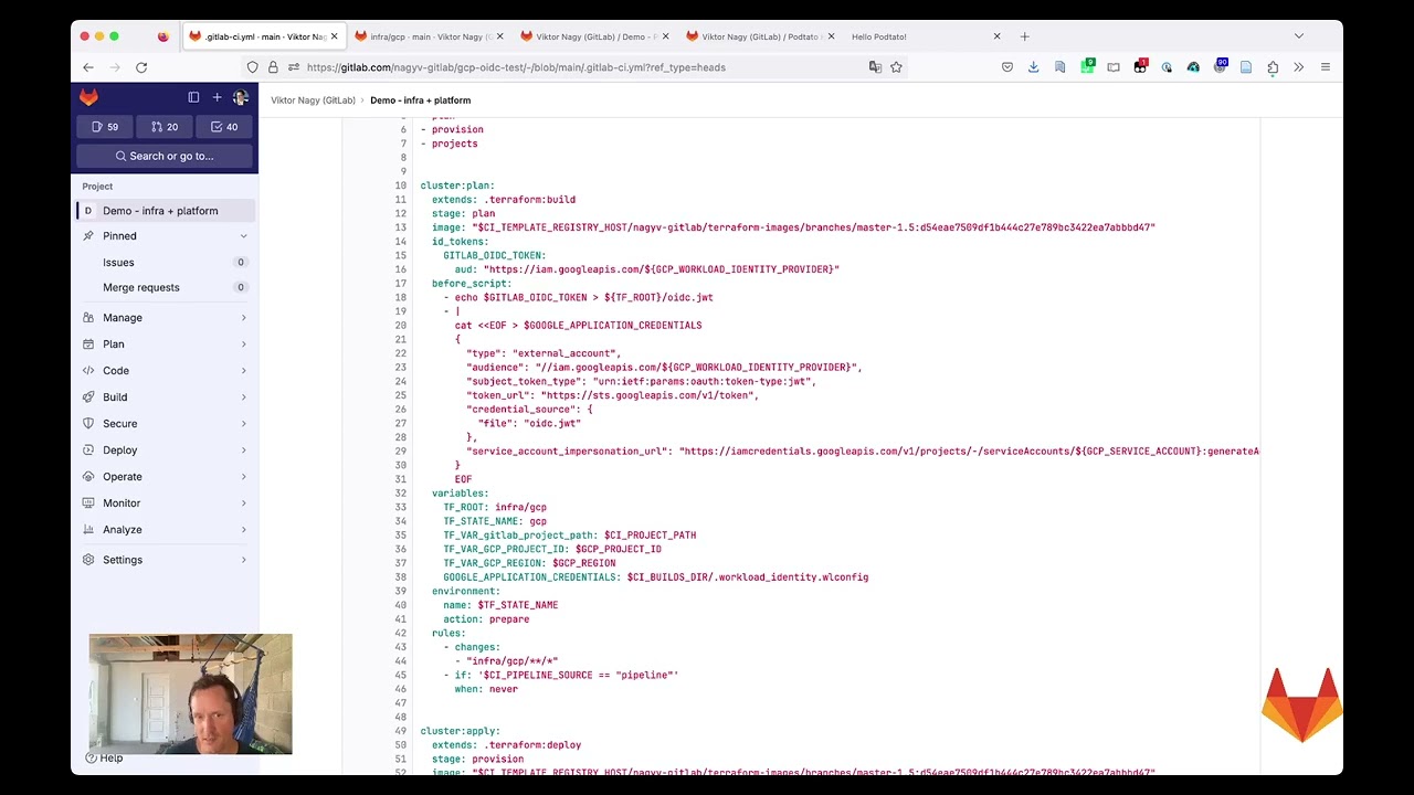 GitLab as a GitOps platform demo 1 - Infrastructure Engineer