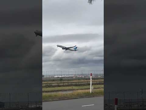 United Boeing-767 is taking off at LHR London Heathrow Airport 07/06/2025