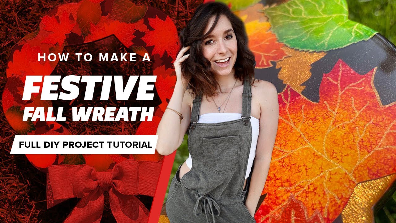 How to Make a Festive Fall Wreath using Epoxy Resin