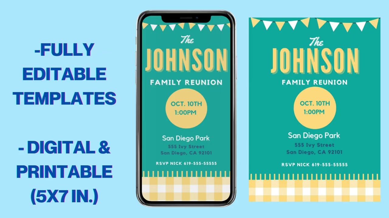 FAMILY REUNION INVITATION TEMPLATE