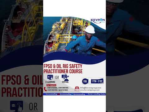 Unlock success with our FPSO & Oil Rig #Safety Practitioner Training! #FPSO #OilRig #KevronGroup