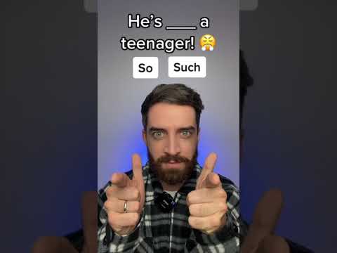 What is the difference between SO and SUCH in English? π¬π§